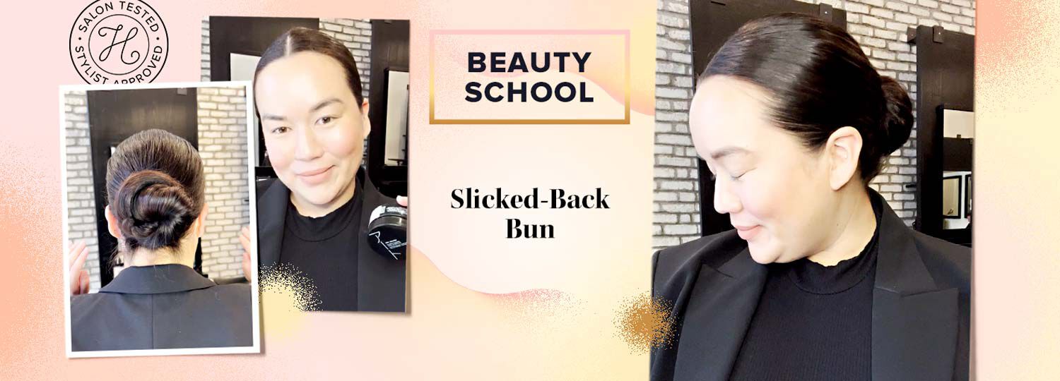 How to Do a Slicked-Back Bun In 5 Easy Steps | Hair.com By L’Oréal