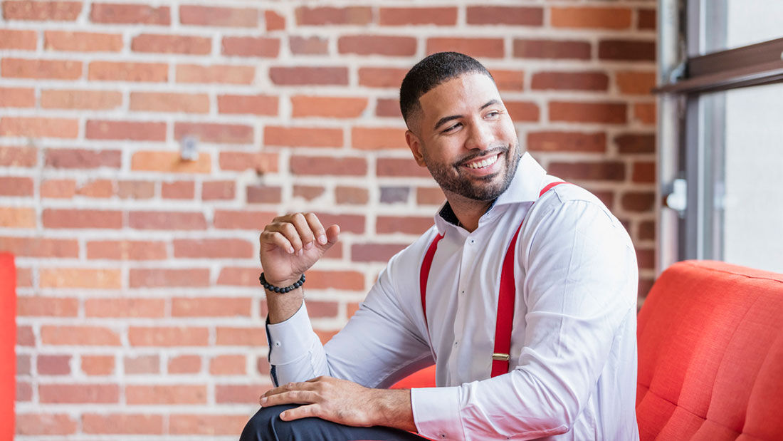 buzz cut with beard men