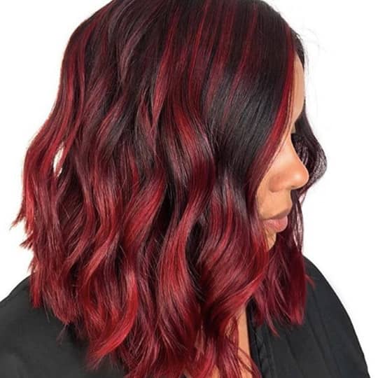 red highlights